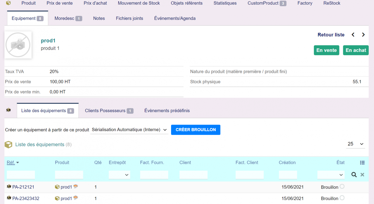 Equipement — Documentations Patas-monkey